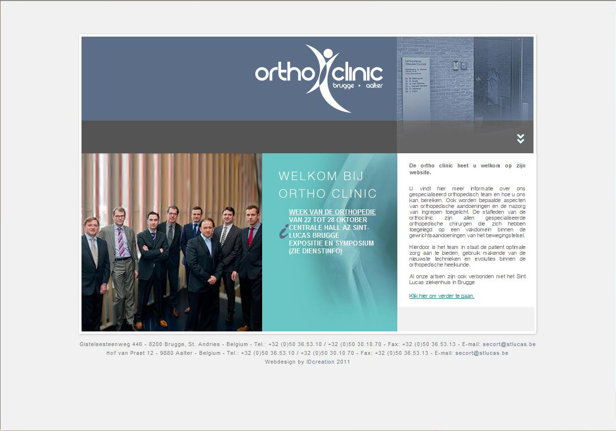 Redesign website Orthoclinic