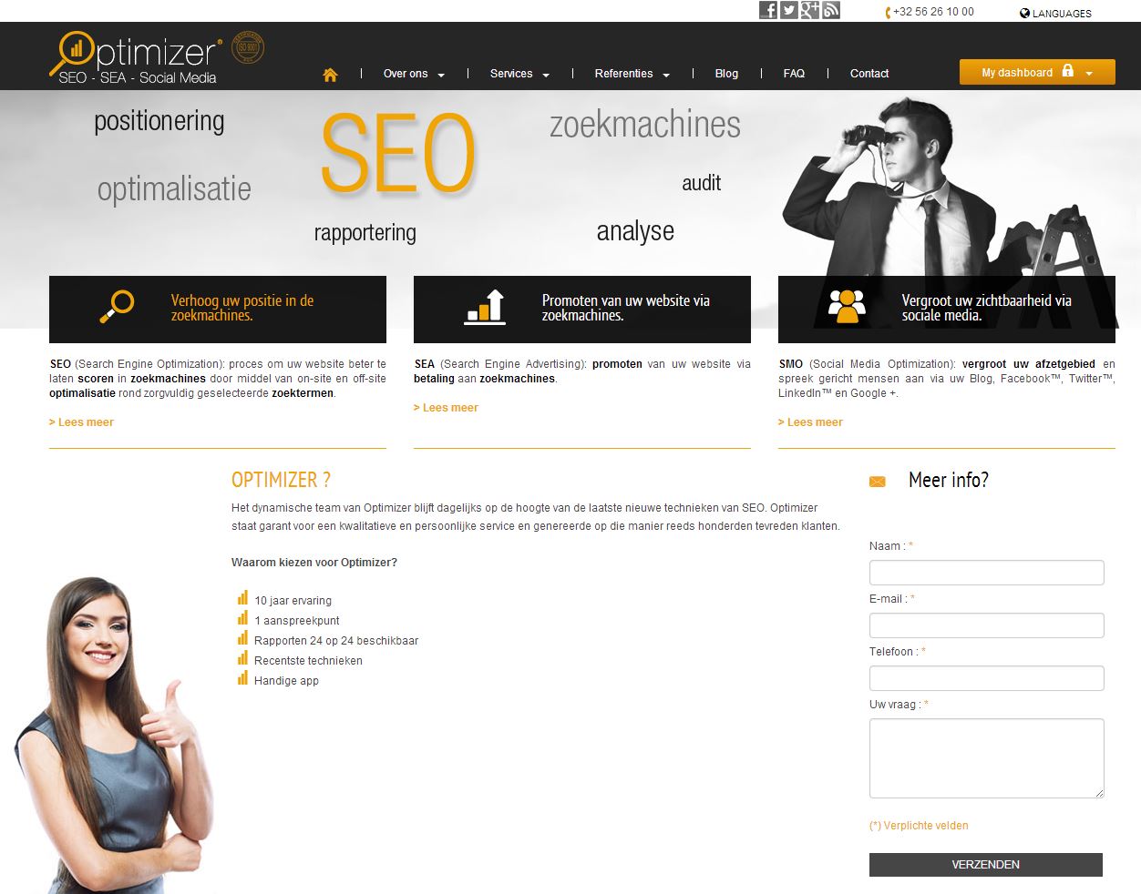 Nieuwe responsive website voor Optimizer
